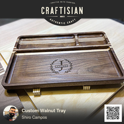 Custom Valet Tray - Woodworking Project by Shiro Campos - Craftisian